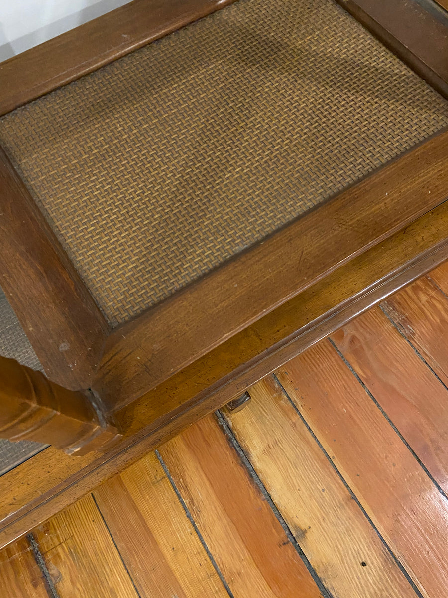 Caned cocktail and end table – adourn