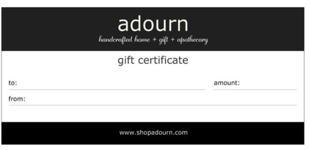 Gift certificate $20 – adourn